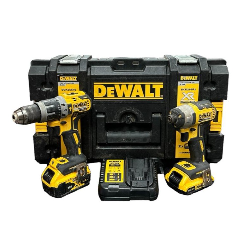 Pre-owned DEWALT DCK266P2 18V Brushless Cordless Drill and Impact ...